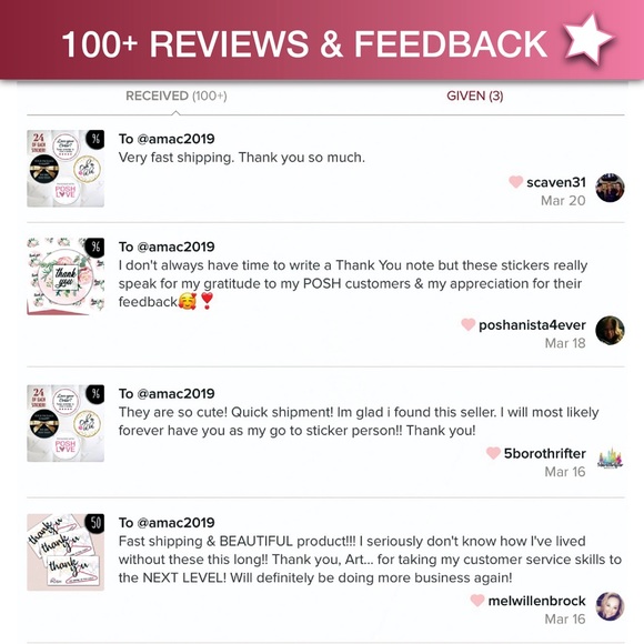 Design By Me | Office | Posh Thank You Cards Small 0 | Poshmark